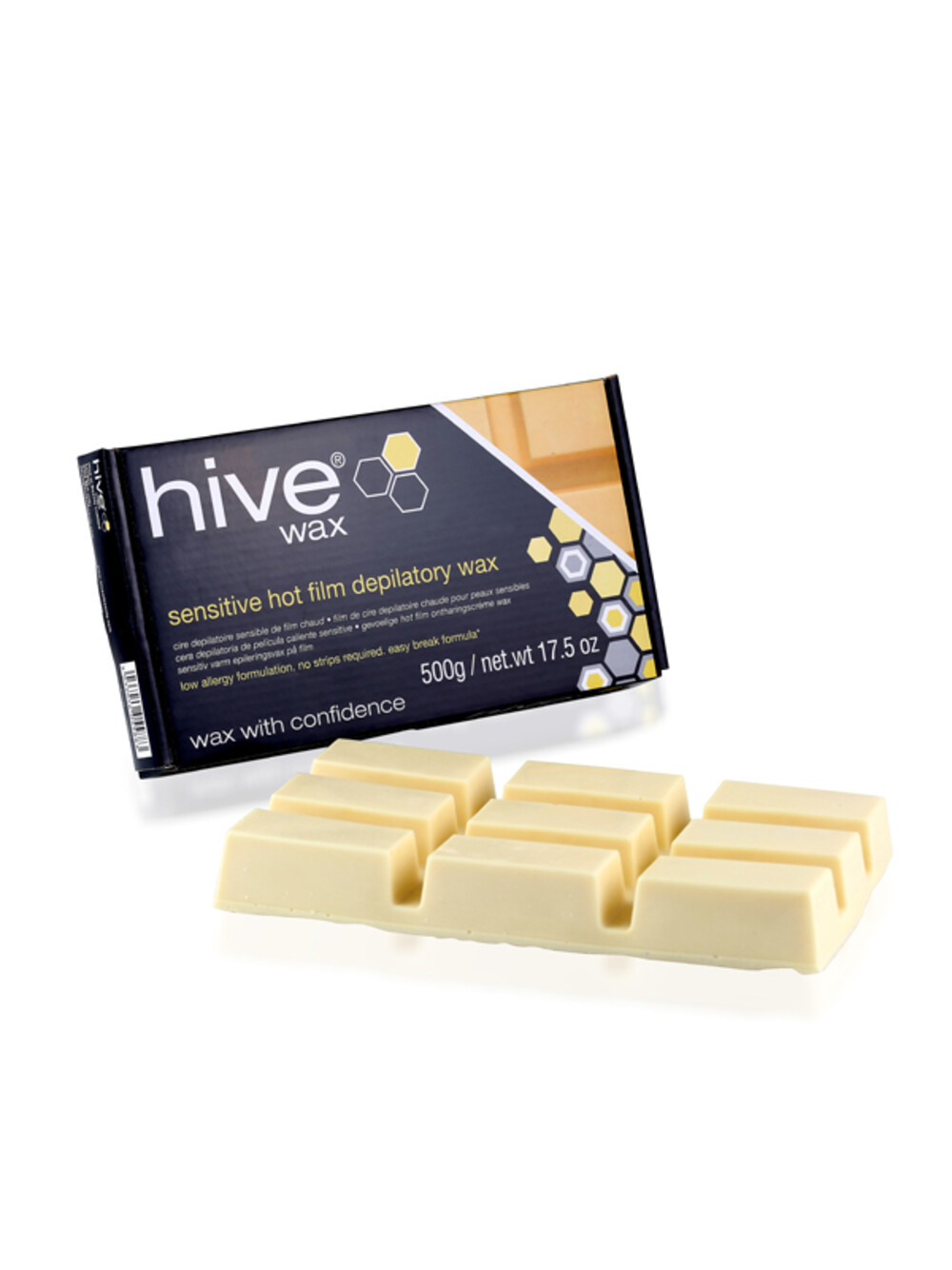 Hive Sensitive Hot Film Wax Block 500g | Shop | Essential Beauty Supplies